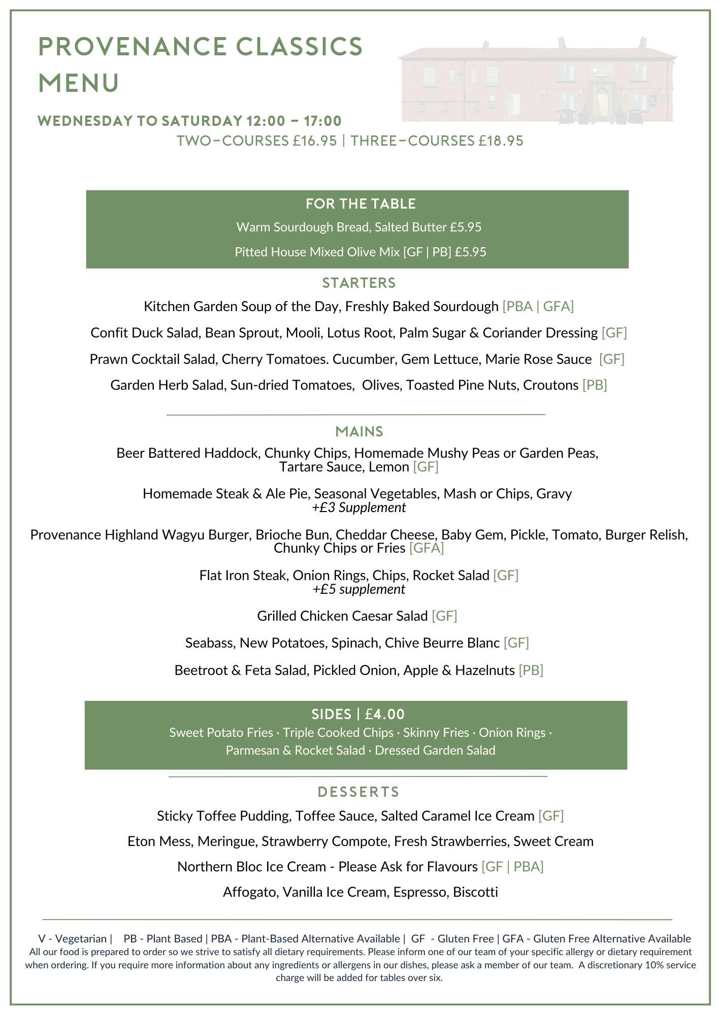 Food & Drink | The Oak Tree Inn