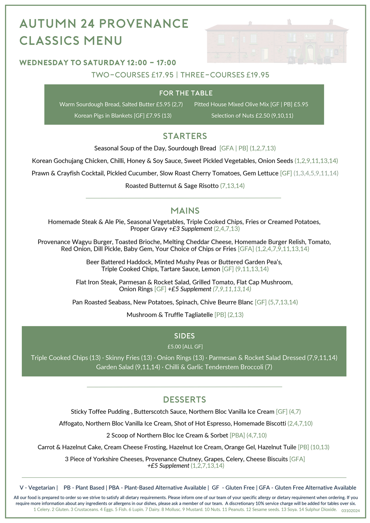 Food & Drink | The Oak Tree Inn