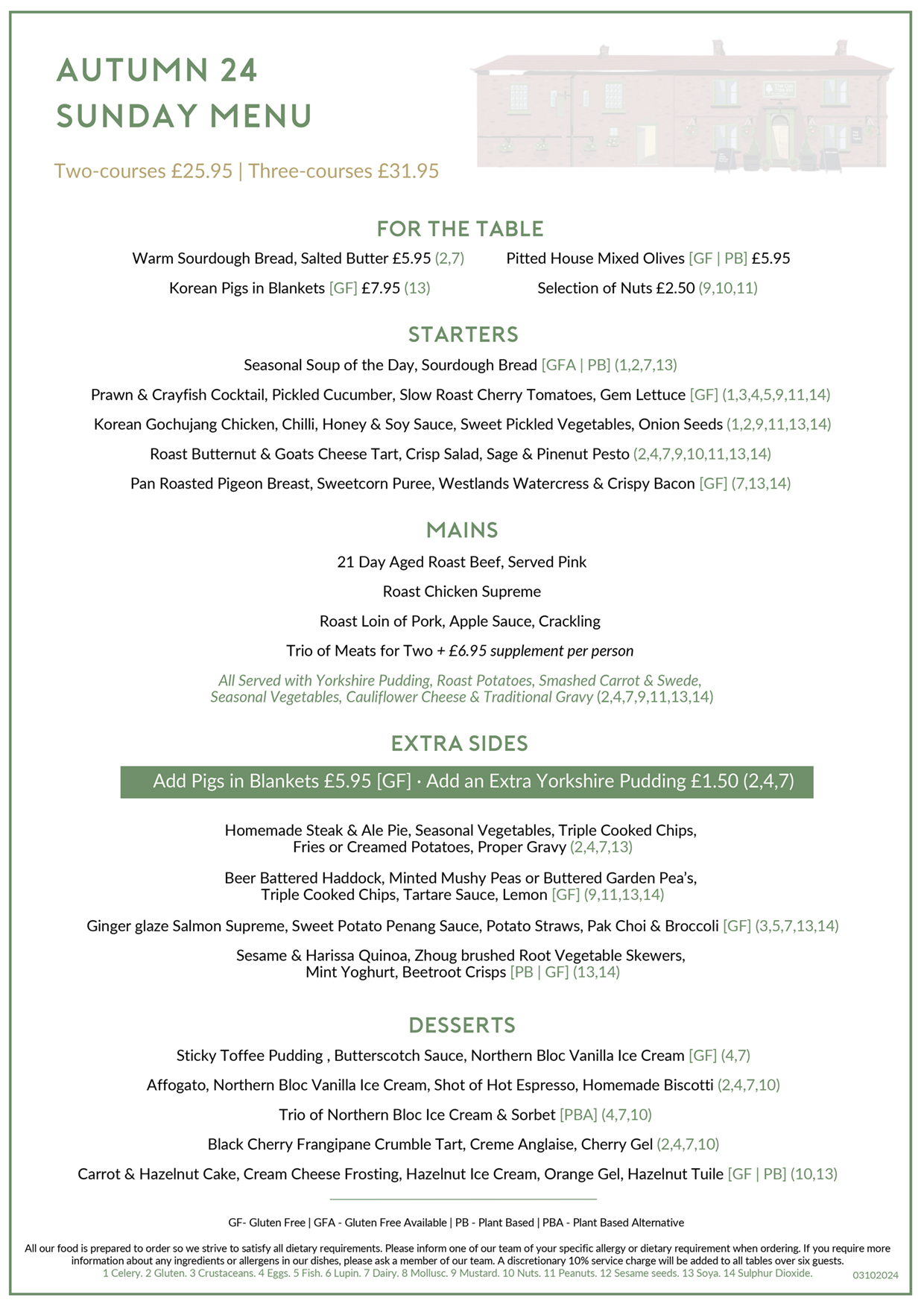 Food & Drink | The Oak Tree Inn